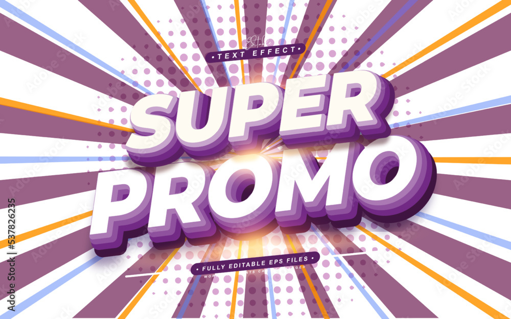 editable super promo text effect perfect for digital marketing ...