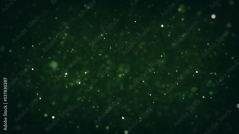 Particles Floating In Fluid Space Background/ 4k animation of an ...