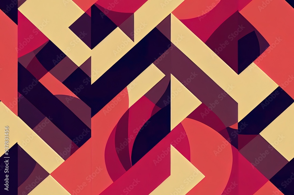 Covers with geometric pattern. Shapes with gradients composition. 2d ...