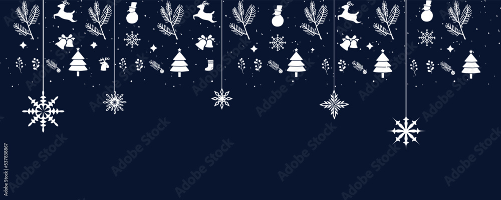 Winter background design, Merry Christmas and Happy New Year. Abstract ...