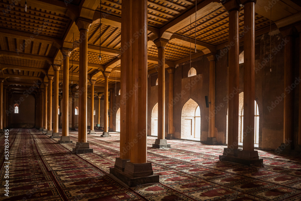 Inside A Mosque Prayer Hall