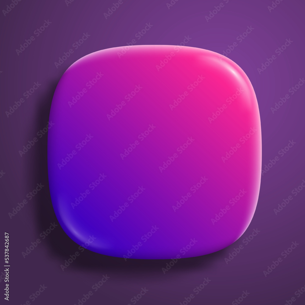 Rounded Rectangle 3d Png