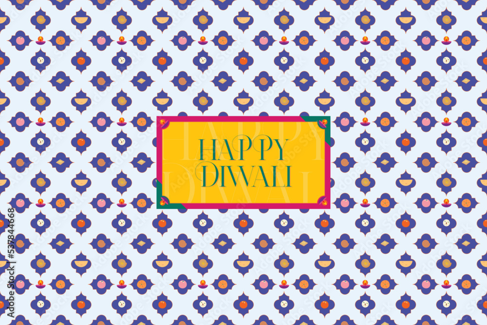Happy Diwali. Seamless pattern for Diwali Celebration, The most ...
