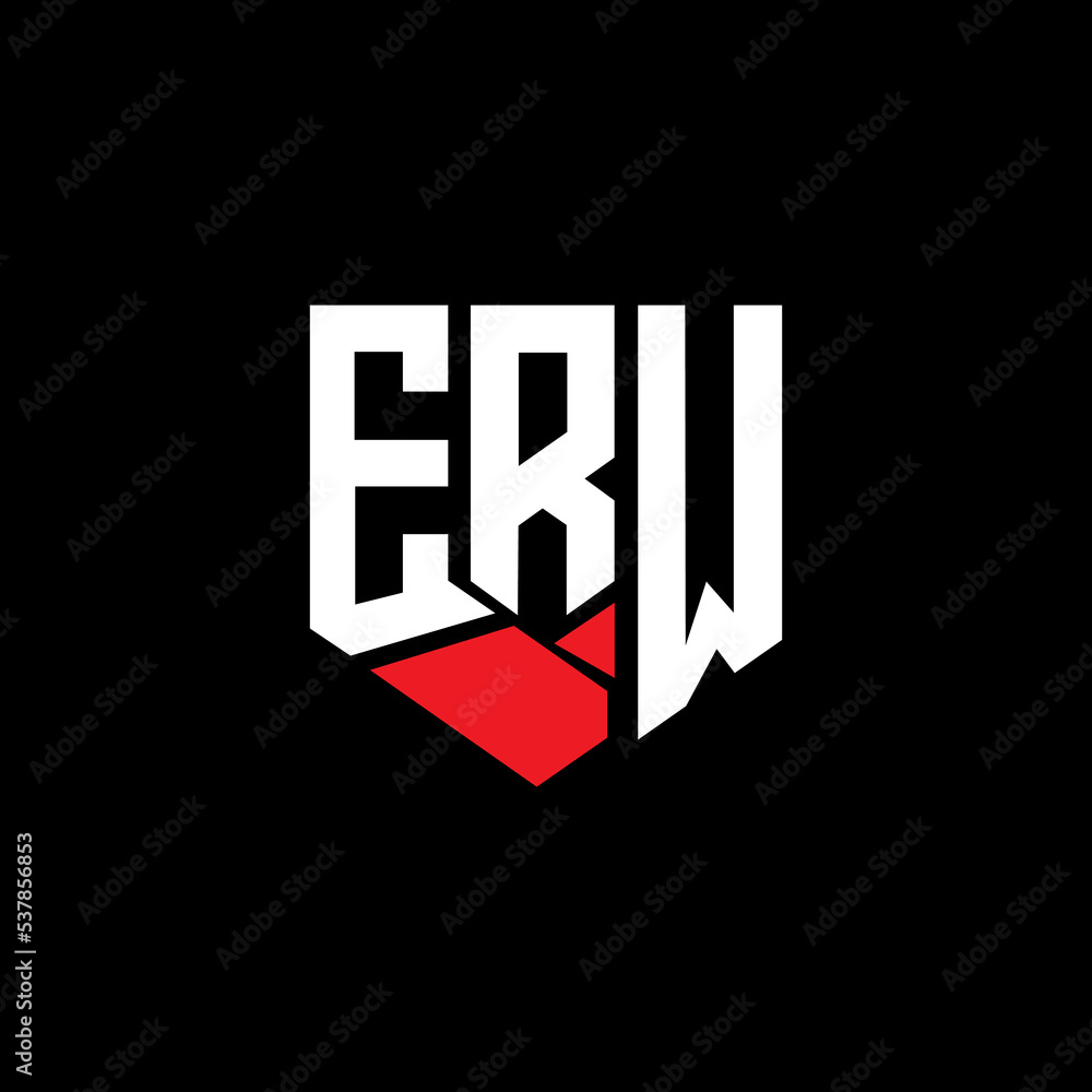 ERW letter luxury logo design on black background. ERW creative ... ERW letter luxury logo design on black background. ERW creative ...