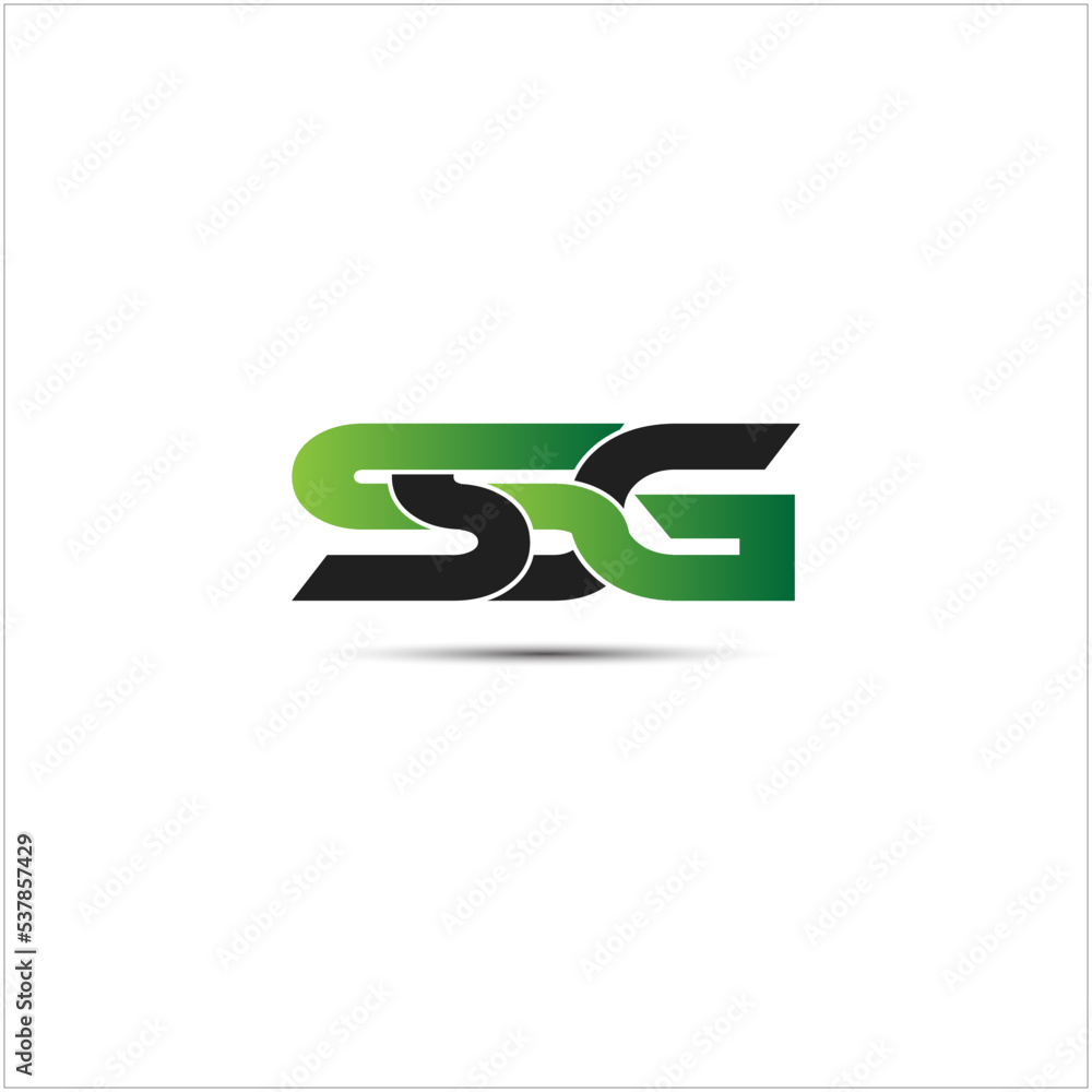Letter SSG creative wordmark logo design icon. Business logo. Modern ...