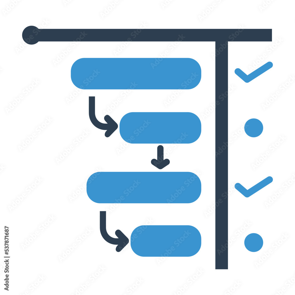 Project schedule chart daily and weekly timetable infographic design ...