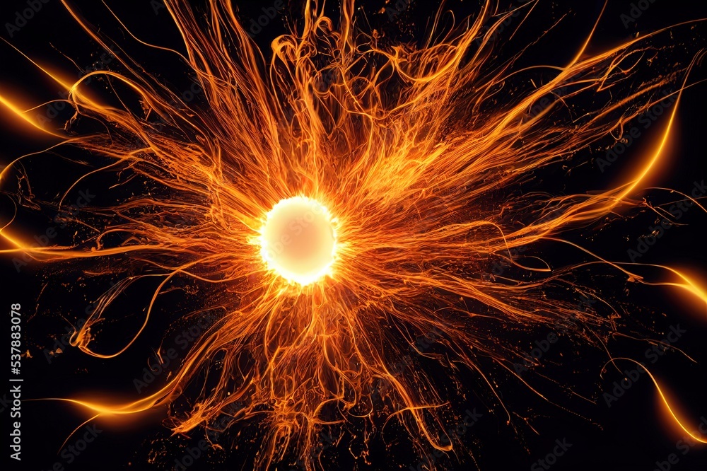 Big explosion effect black background, Realistic explosions boom ...