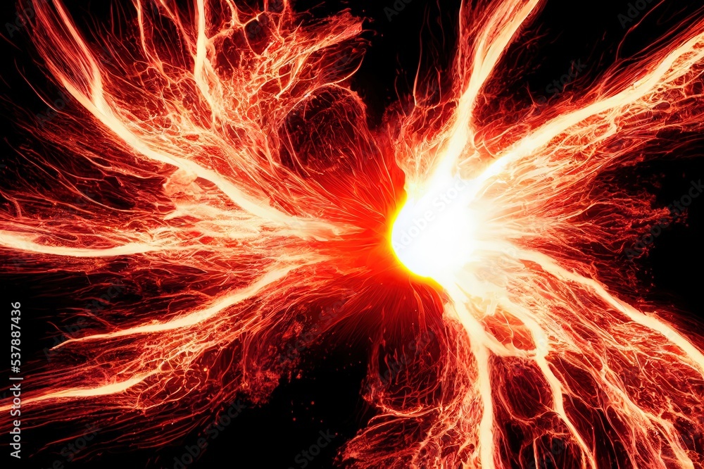 Big explosion effect white background, Realistic explosions boom ...