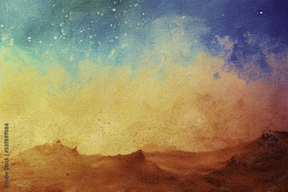 Watercolor mud sand blast background decorated with beige brown tone ...