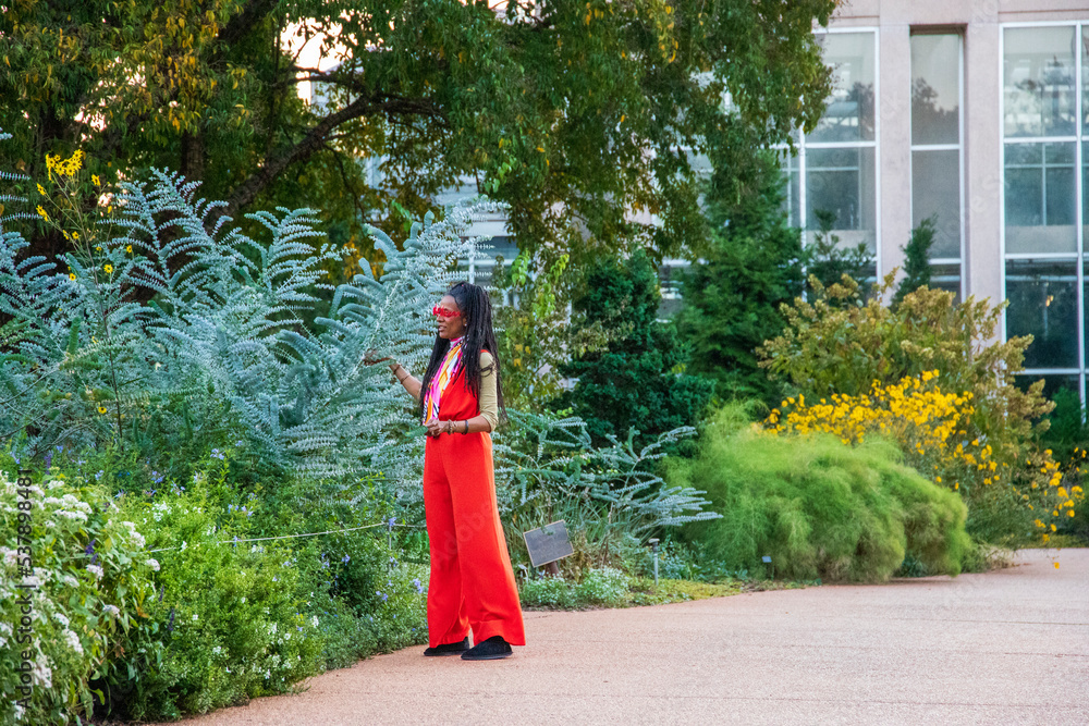 atlanta botanical garden, sisterlocks, ethnic, black woman, long hair ...