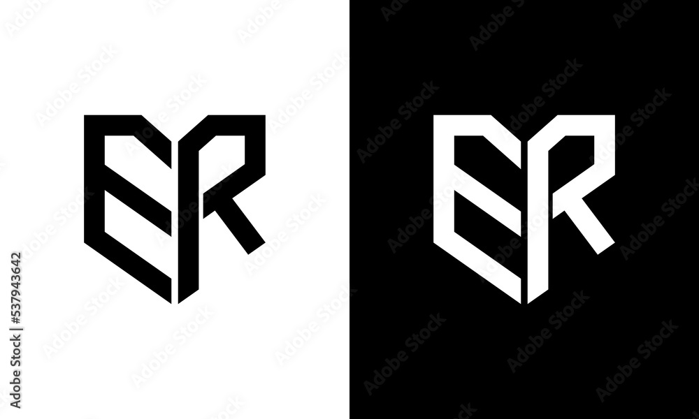 letter er logo design Stock Vector | Adobe Stock