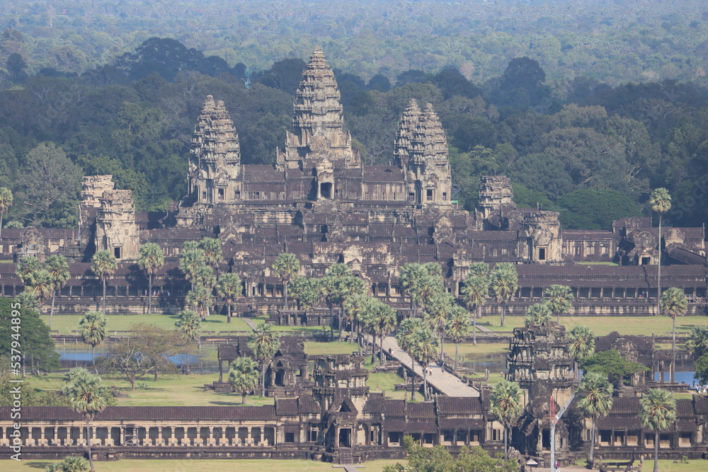 Cambodia. Angkor Wat temple. Hindu temple built at the beginning of the ...