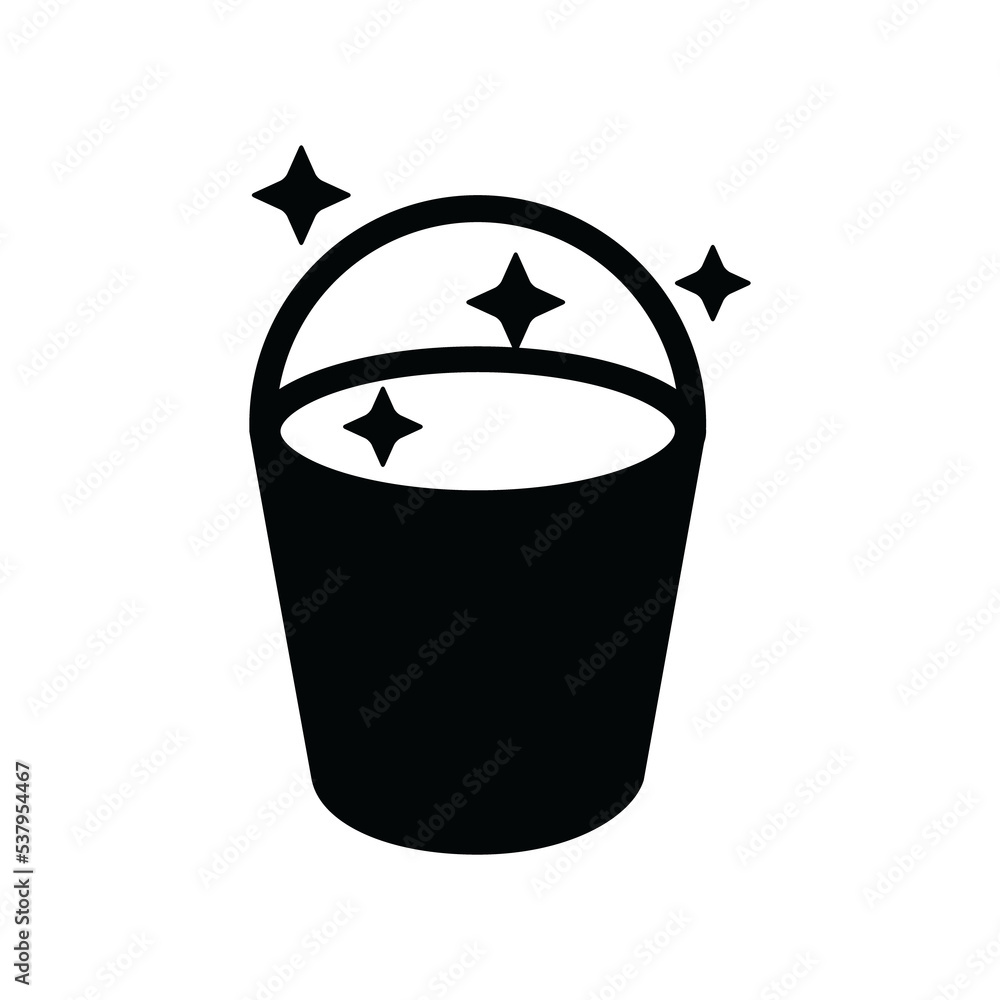 bucket icon symbol signs for apps and websites with transparent ...