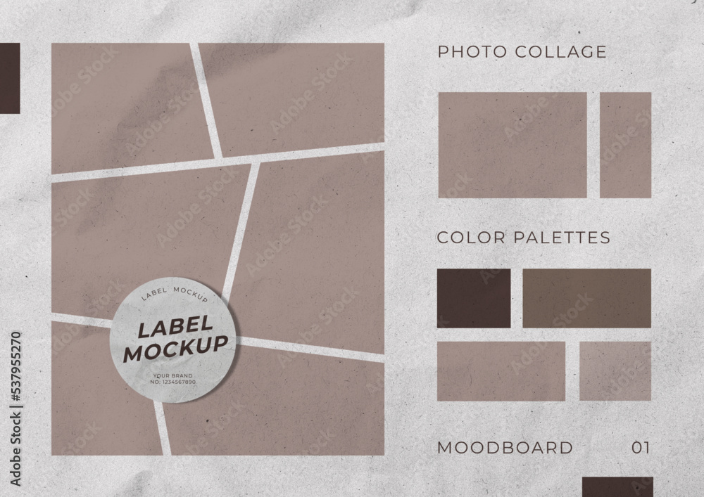 Photo Collage Template. Moodboard Background. Photo Collage Mockup ...