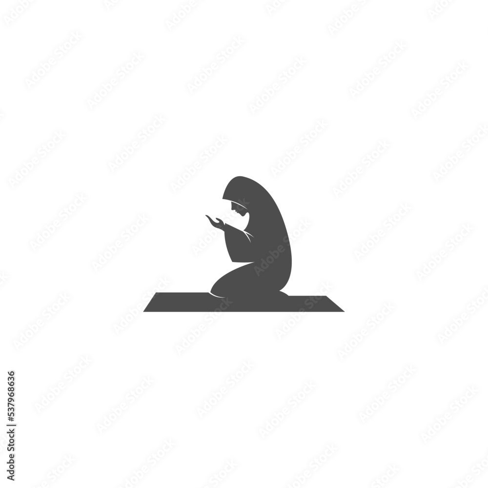 Islamic students icon logo design illustration Stock Vector | Adobe Stock