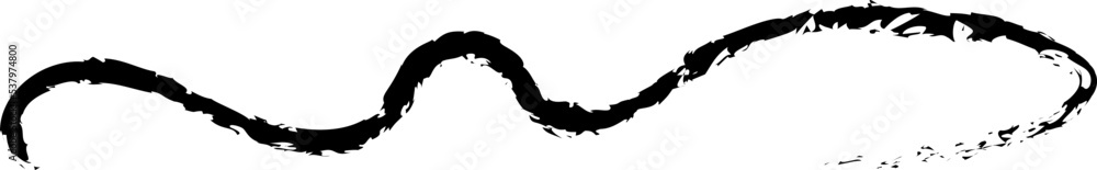 Sketchy Curve Divider Stock Vector | Adobe Stock