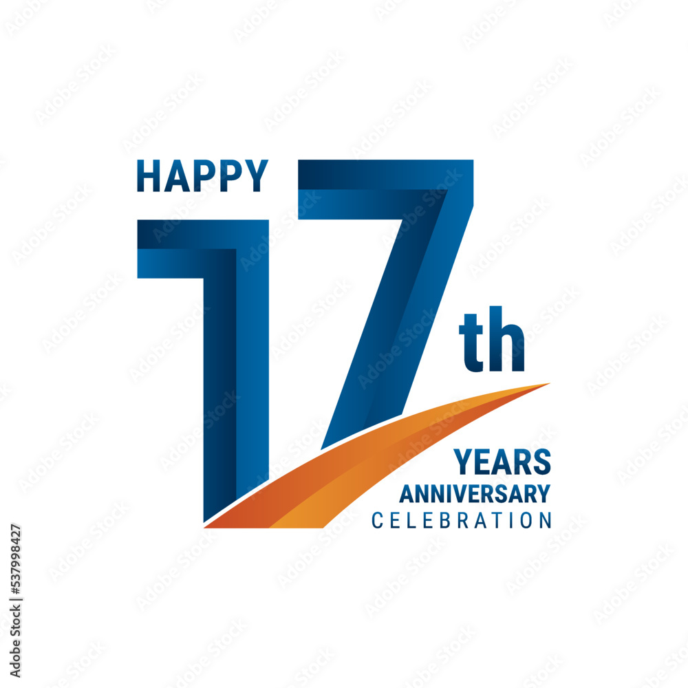 17th Anniversary Logo, Perfect logo design for anniversary celebration ... 17th Anniversary Logo, Perfect logo design for anniversary celebration ...