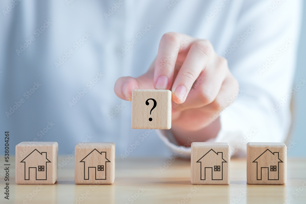 Real estate, Property investment and asset management concept. Hand ...