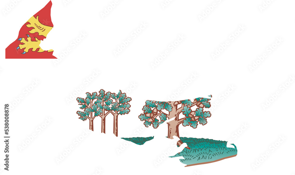 Prince Edward Island Canada Map Flag. PEI Canadian Outline Boundary ...