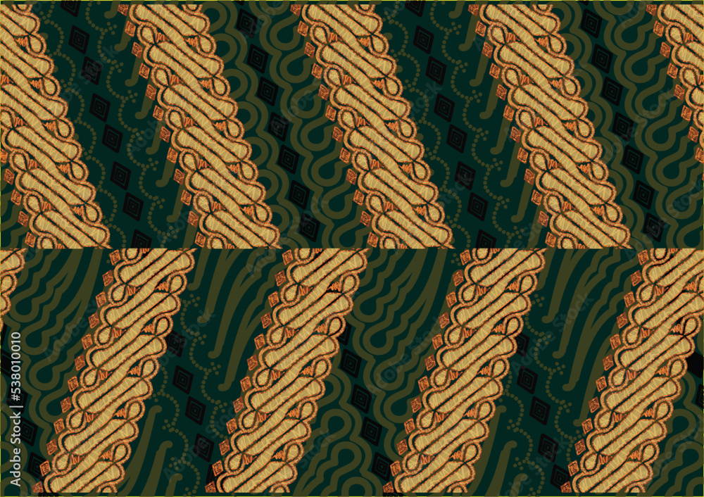 Indonesian Batik pattern, development of the famous machete motif ...