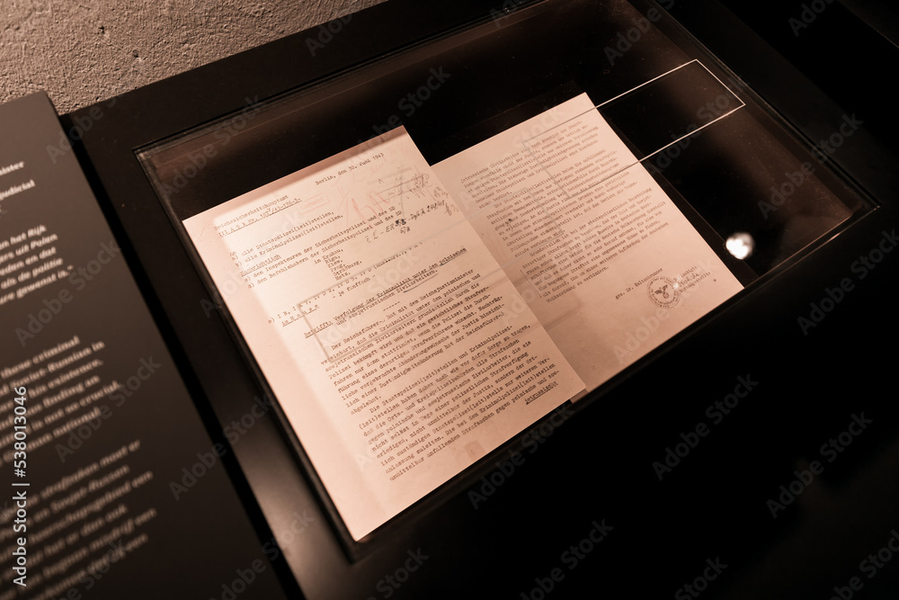 24 July 2022, Osnabruck, Germany: Documents from the archive of the ...