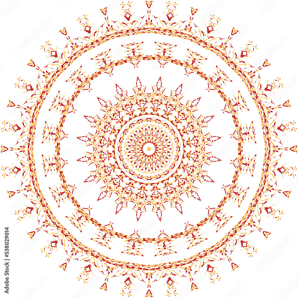 Mandala colorful vintage art, ancient Indian vedic background design ...
