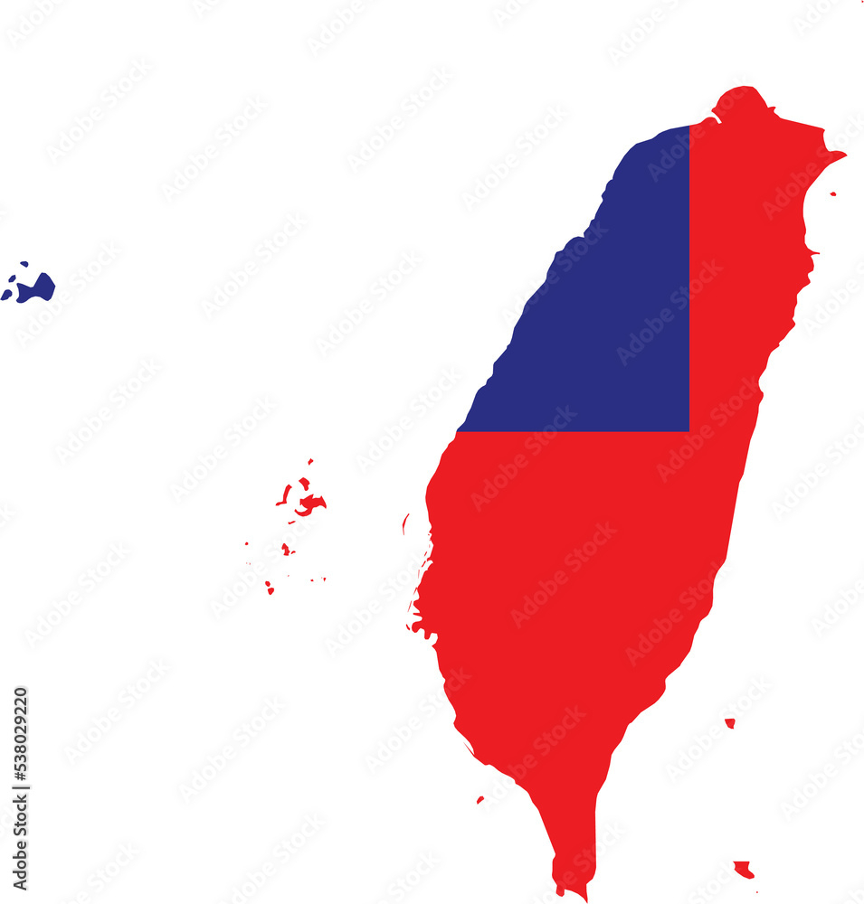Taiwan Map Flag. Taiwanese Border Boundary Country Shape Nation ...
