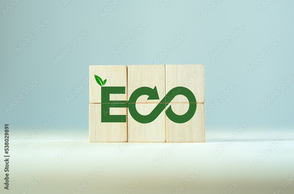 Eco friendly, circular economy, eco community, green factory and ...