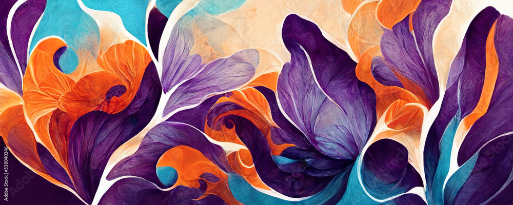 Floral background with soft pastel colors. organic, colorful flowers ...