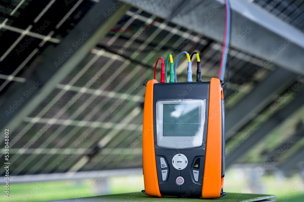 The performance checker set for verifies that each solar panel is ...