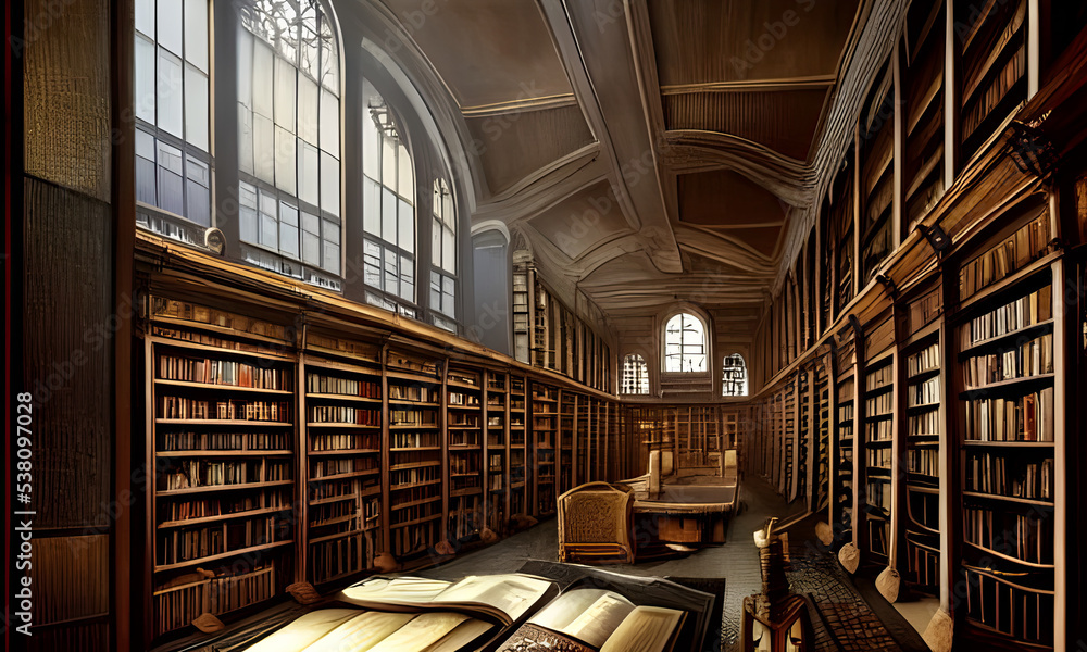 Old Library Background