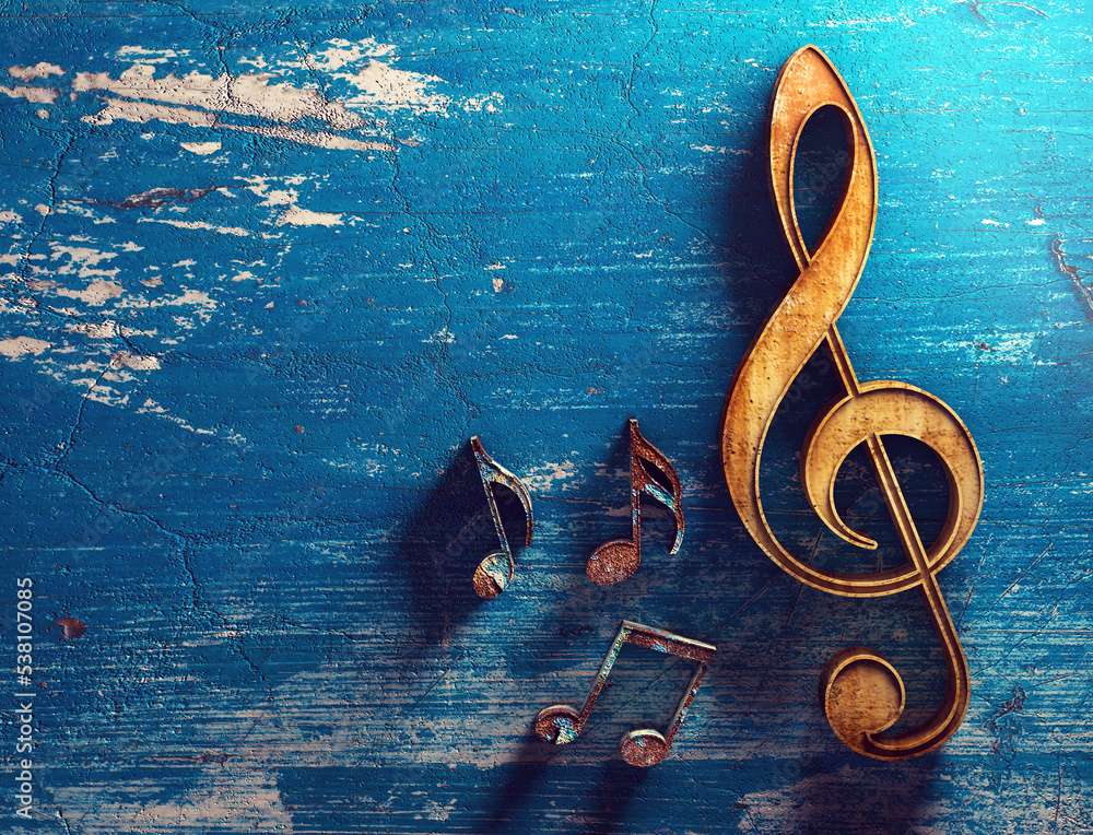 Diseño de fondos musicales. Escritura musical. Ilustración 3d de notas ... Diseño de fondos musicales. Escritura musical. Ilustración 3d de notas ...