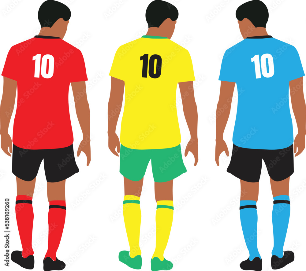 FIFA World Cup Qatar 2022 Football Player Flat Illustration Vector, T ...