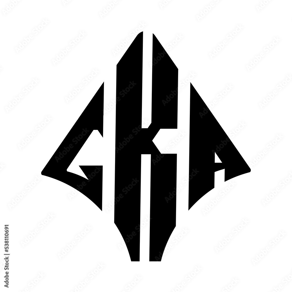 GKA logo. GKA letter. GKA letter logo design. GKA modern and creative ...