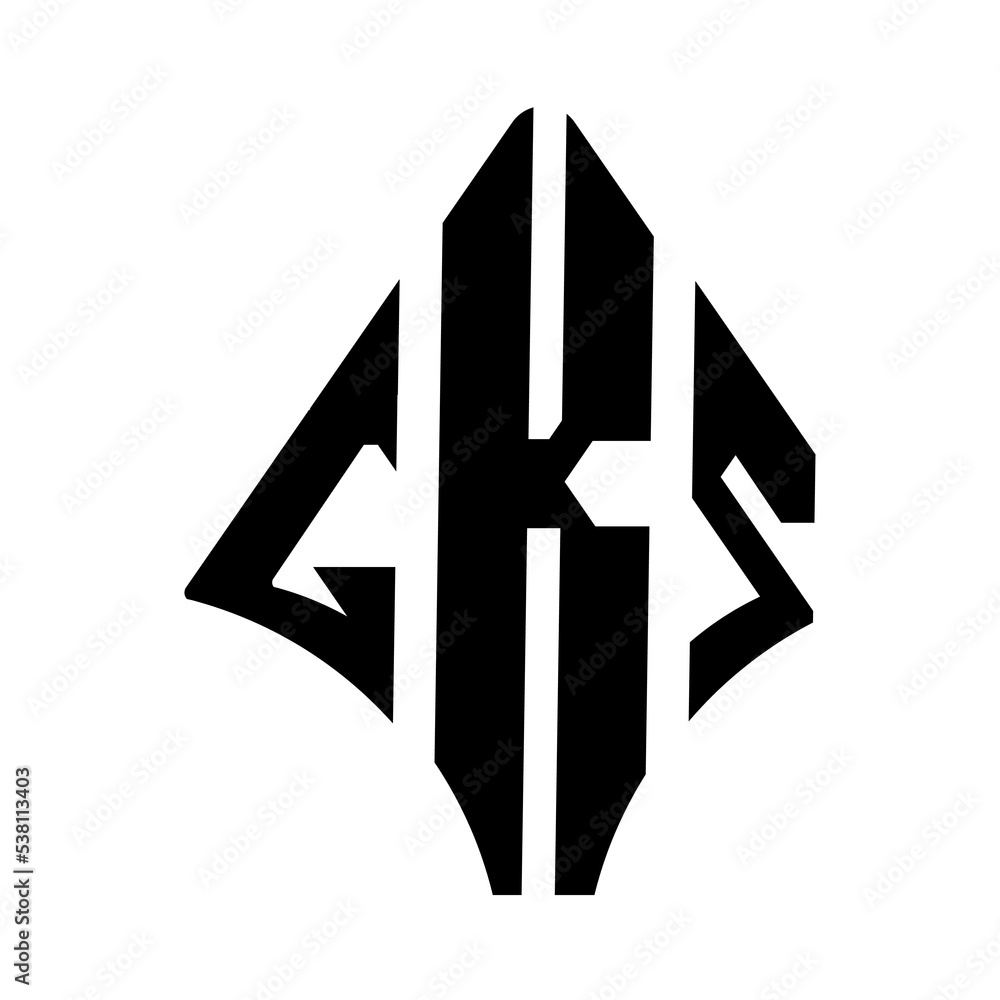 GKS logo. GKS letter. GKS letter logo design. GKS modern and creative ...