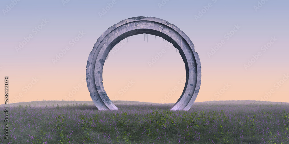 Abstract realistic 3d illustration. Creative modern surreal ambient ...