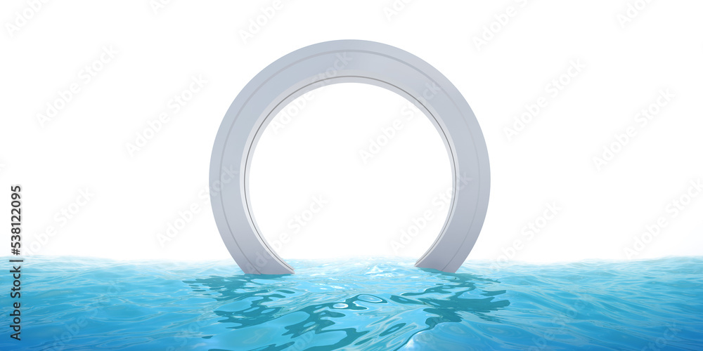 Abstract realistic 3d illustration. Creative modern surreal ambient ...