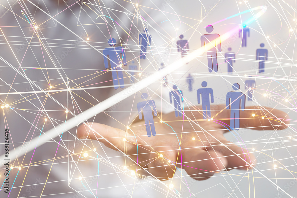 Global Network Blockchain 3d Illustration Neural Networks And Artificial Intelligence