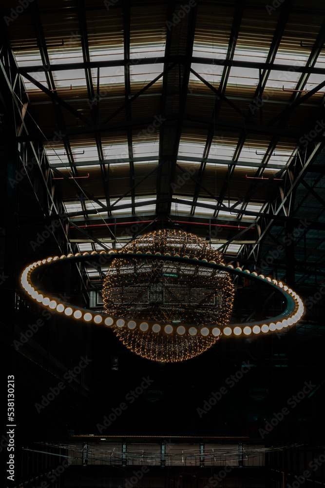 Bkk,Thailand-Oct 10,2022 : Big circle globe light like earth planet ...