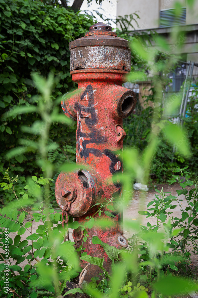 Old fire hydrant in Berlin, Friedrichshain, Germany Stock Photo | Adobe ...