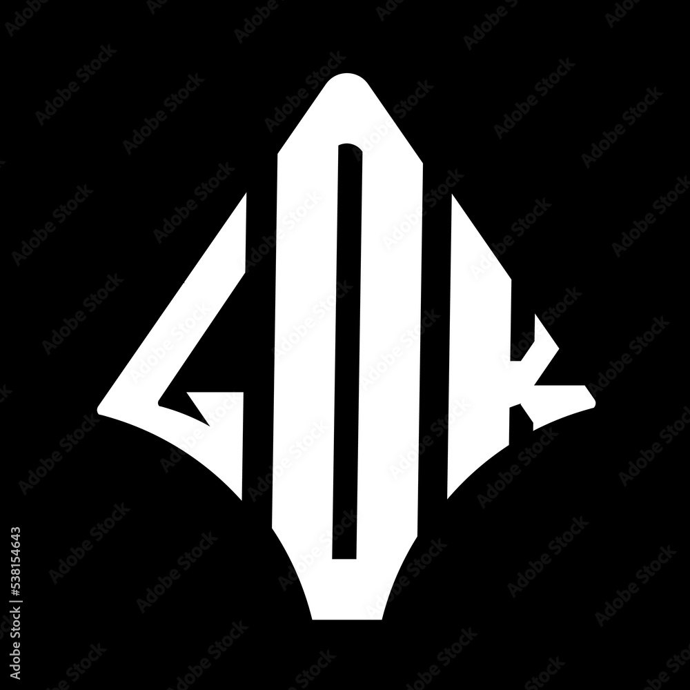 GOK logo. GOK letter. GOK letter logo design. GOK modern and creative ...