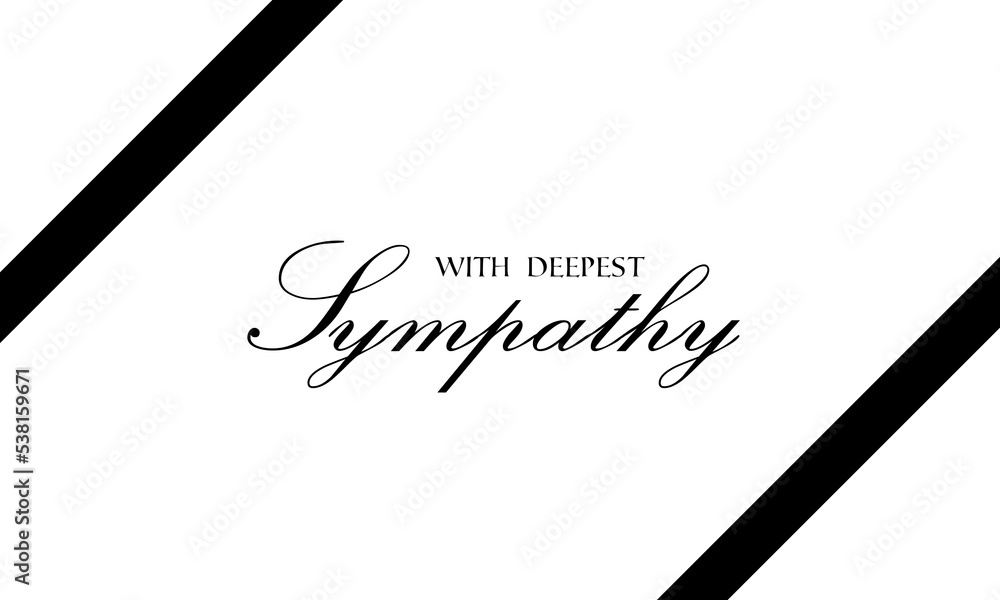 A simple, elegant white card with a black text in a calligraphy font ...