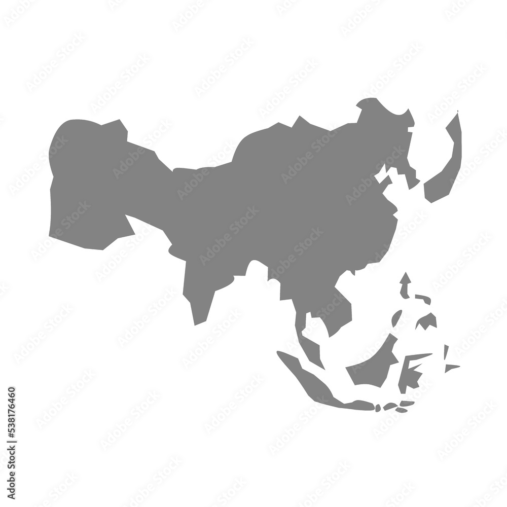 Poster asia island map vector illustration – Wall Art | UkPosters