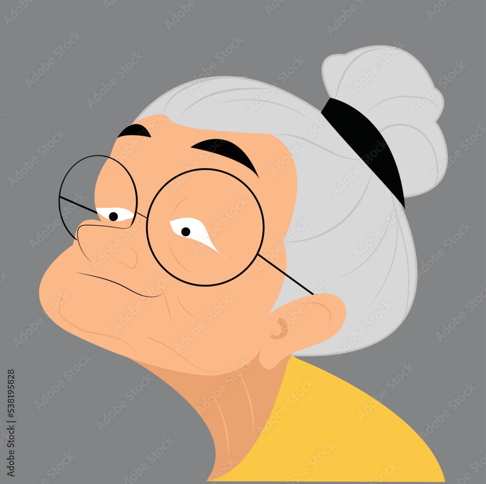 Cartton face Vector illustration in flat cartoon illustration isolated ...
