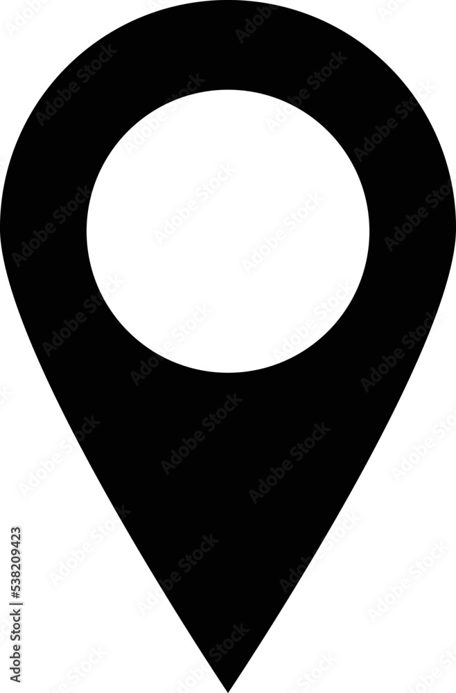 Map Pin Icon Location Icon Map Marker Pointer Icon Gps Location Symbol Modern Map Markers