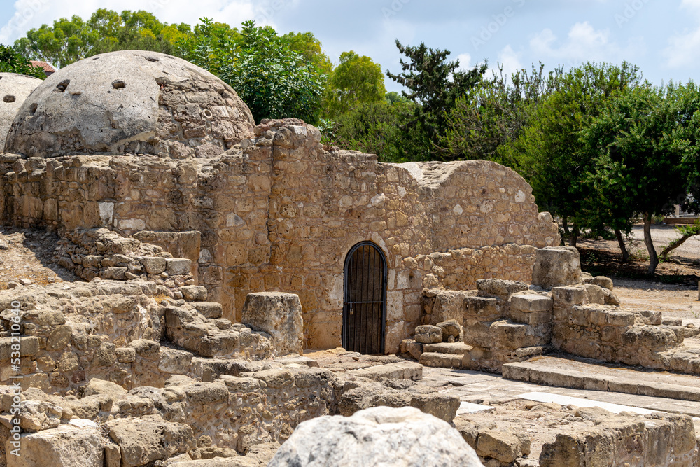 Archaeological Park. Paphos, Cyprus. Archaeological Site of Nea Paphos ...