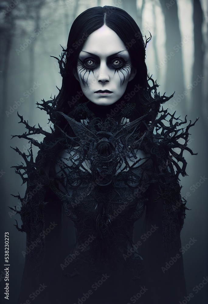 A fictional person, not based on a real person. Mystical woman in a ...