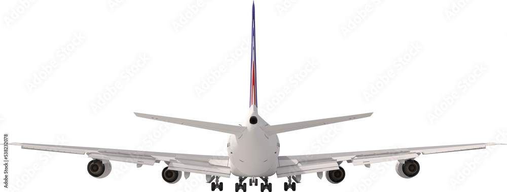boeing 747 200 air france aircraft backside Stock Illustration | Adobe ...