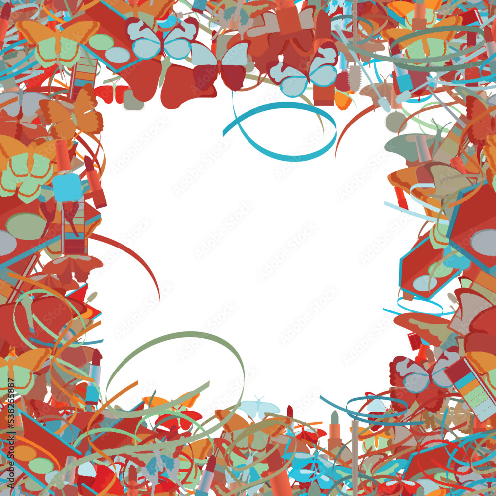 Background pattern abstract seamless design texture. Border frame ...