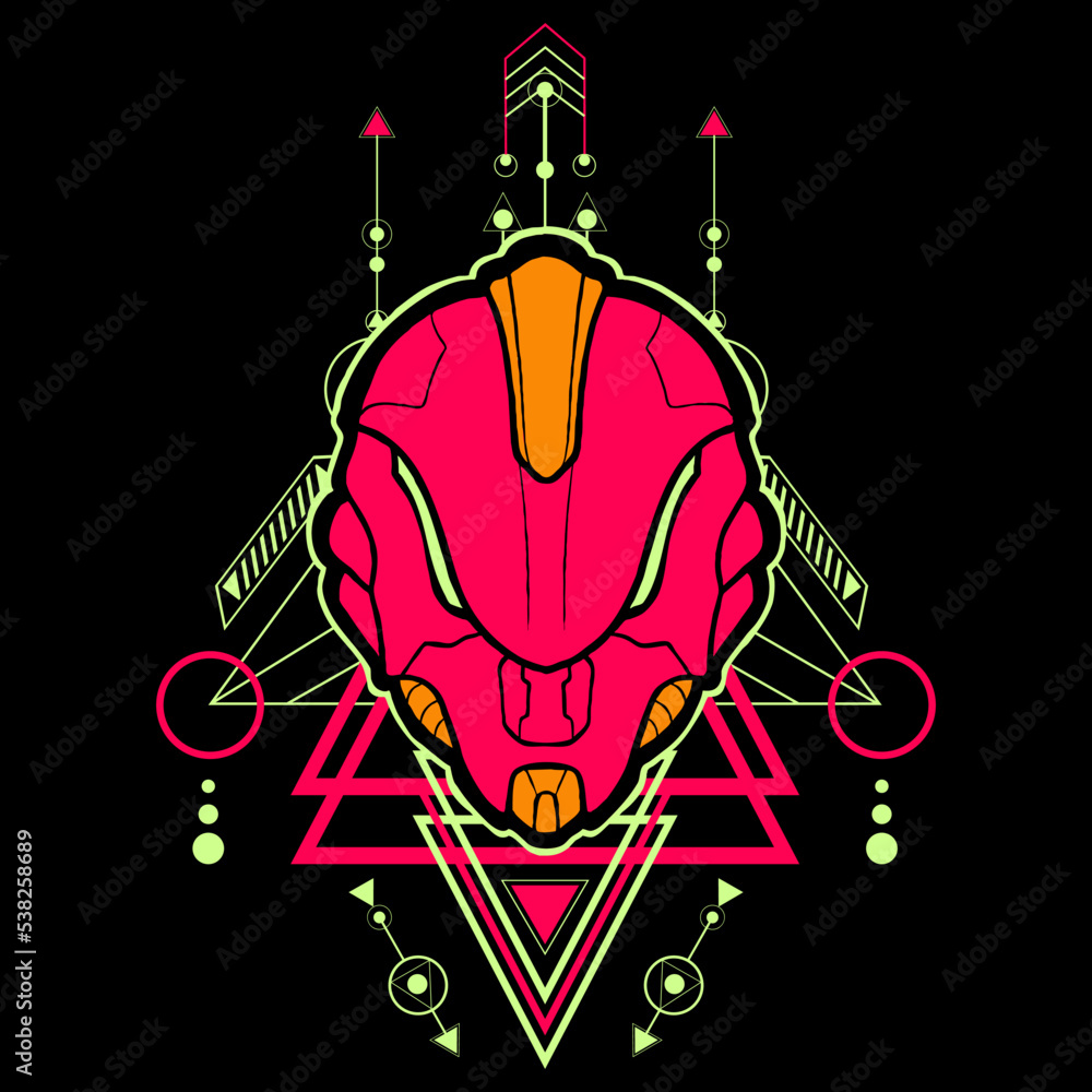 Cyber_Mask_Design_with_Sacred_Geometry_1_can_use_for_art_prints_and ...